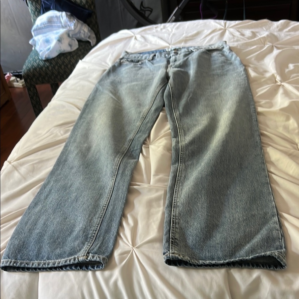 Sun + Stone Blue Relaxed Jeans Classic Denim - Gem